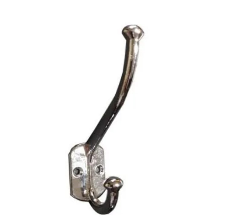 PERCHA DOBLE VERTICAL 125MM NIQUEL SATINADO - San Vicente Construcciones