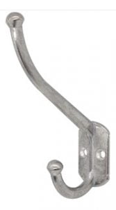 PERCHA DOBLE VERTICAL 125MM NIQUEL SATINADO - San Vicente Construcciones